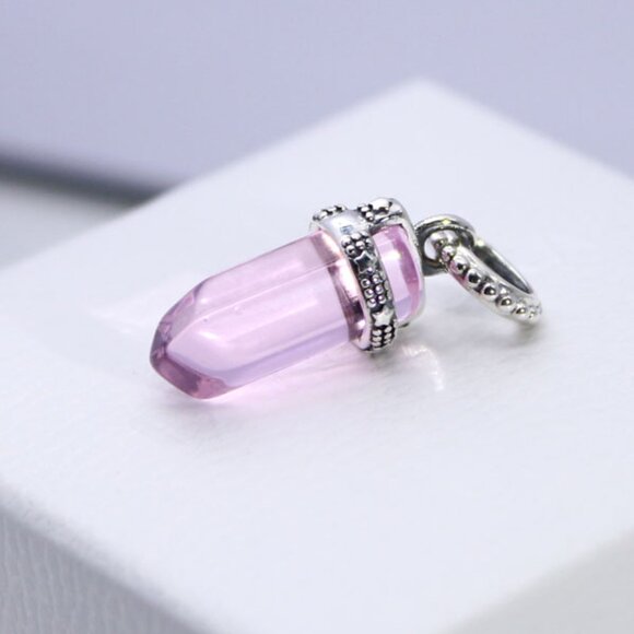 Pandora | Jewelry | Pandora Pink Amulet Pendant With Pandora Box | Poshmark
